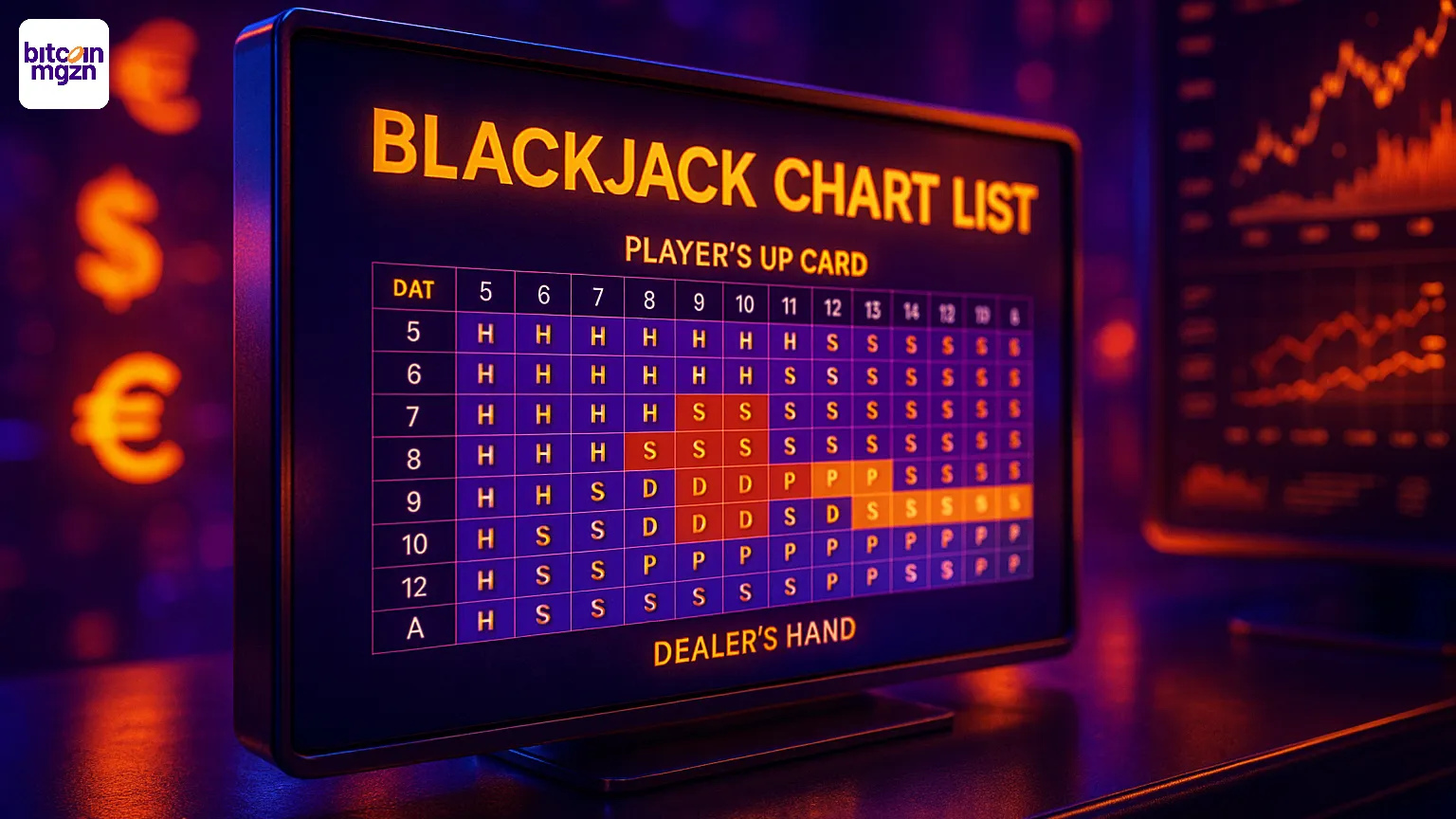 Blackjack chart list (2025) – Uitleg, strategie & variaties