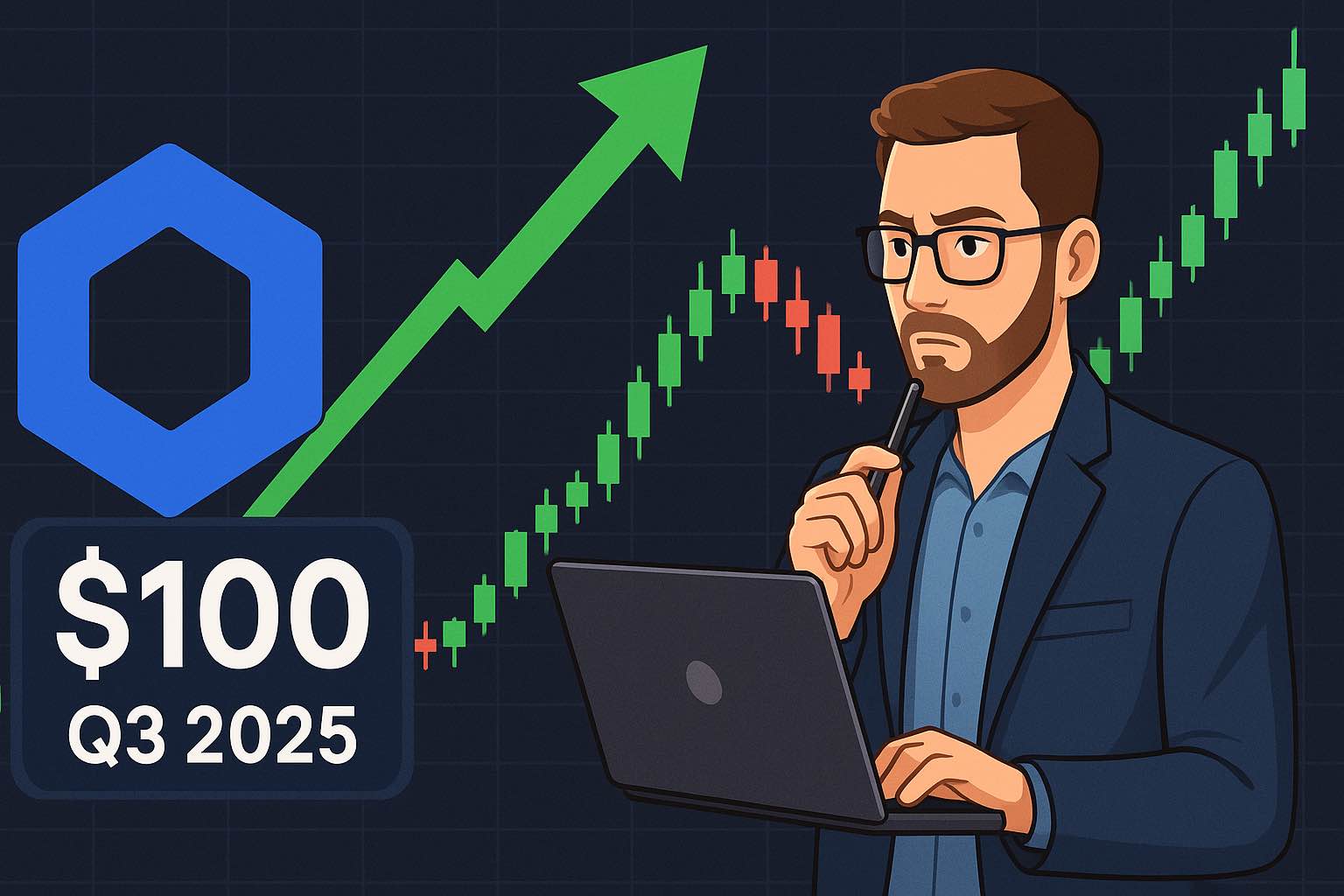 Chainlink koers richting $100 - crypto expert analyseert LINK in Q3