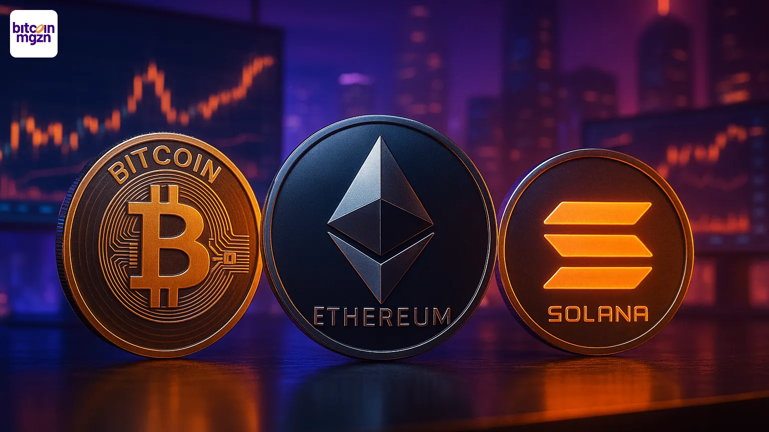 Marktupdate BTC, ETH & SOL: koersbewegingen onder de loep