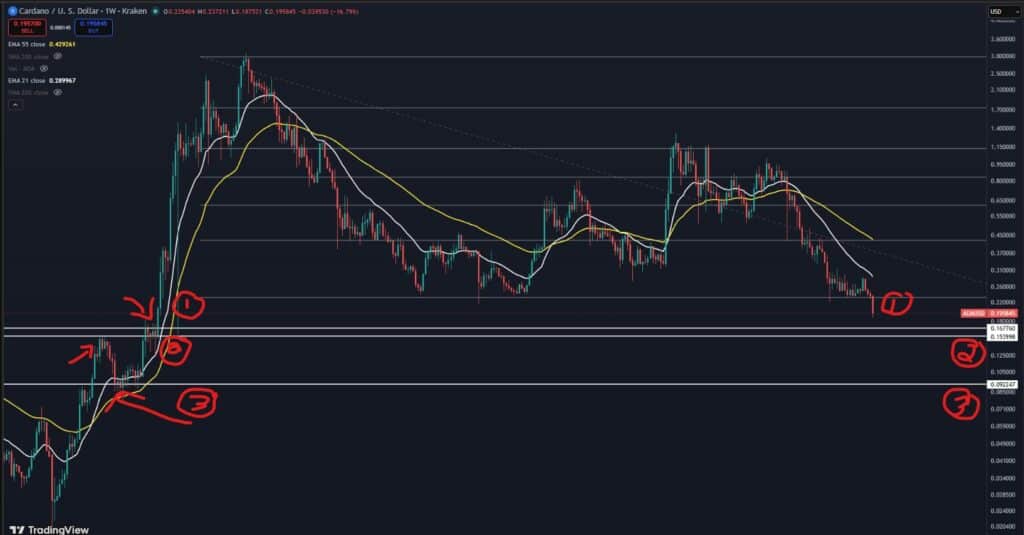 Cardano CEO stopt tijdelijk - ADA koers crash zet door met 20%